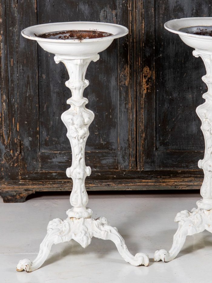 A Pair of Victorian Cast Iron Torchere Plant Stands | Greencore Design