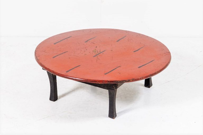 Traditional Japanese Chabudai Short Leg Folding Tea Table with Original ...