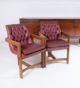 An Exceptional Pair of Bauhaus Influenced Teak Leather Library Study ...
